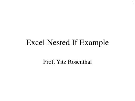 ppt excel nested if example powerpoint presentation free download