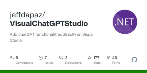 GitHub Jeffdapaz VisualChatGPTStudio Add ChatGPT Functionalities Directly On Visual Studio