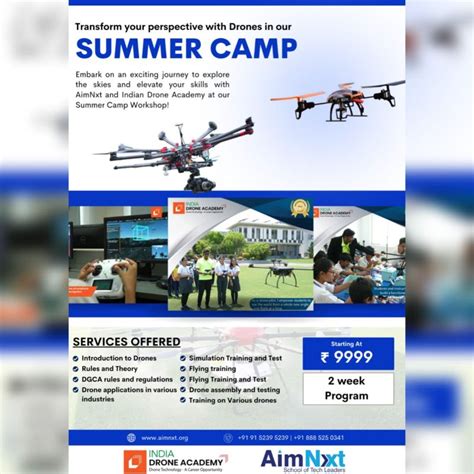 Aimnxt Edtech On Linkedin Aimnxt Dronetechnologies Summercamp Indiandronetechnologies