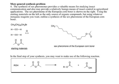 Solved More General Synthesis Problem He Synthesis Of Sex Chegg Com