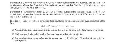 solved definition 3 injective function let a b⊂r be two