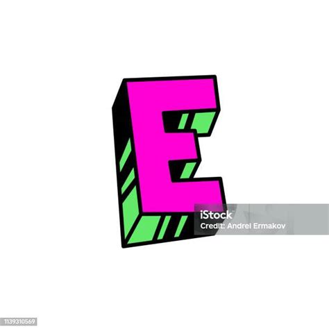 만화 스타일의 편지입니다 밝은 빨간색 라틴어 문자입니다 대량 양식 키릴 자모 슬라브 문자 러시아어 글꼴입니다 로고 서명 합니다 3차원 형태에 대한 스톡 벡터 아트 및 기타