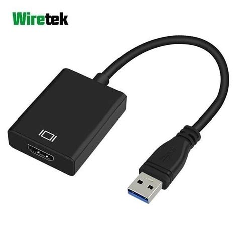 Jual Usb To Hdmi Converter Wiretek Shopee Indonesia