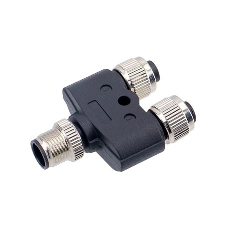 M12 T Coupler Male Connector China Supplier M12 T Coupler Female Connector China Manufacturer