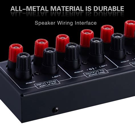 Lusya 1 Input 4 Output Passive Audio Signal Switch Grandado