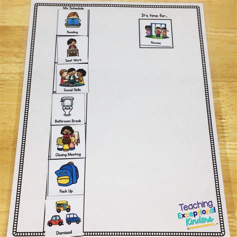 5 Ways To Use A Simple Visual Schedule In Kindergarten Teaching