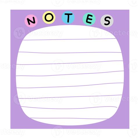 Colorful Memo Pad 22666728 Png