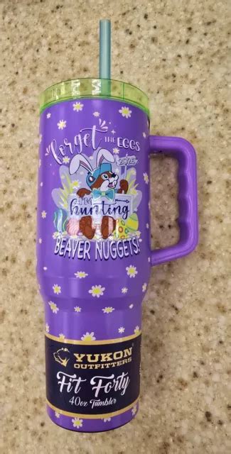 Buc Ees New 2025 Easter Forget The Eggs Im Hunting Beaver Nuggets 40 Oz Tumbler £42 74