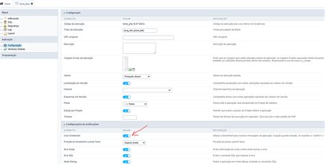 Bug Aplicação Blank Opção Sweetalert Bugs Scriptcase