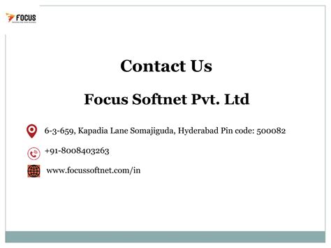 Bi In Erp Software Focus Softnet Pvt Ltd Ppt