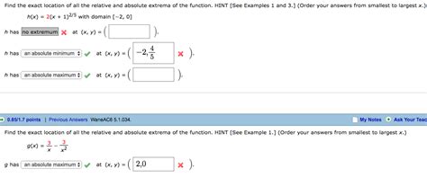 solved find the exact location of all the relative and