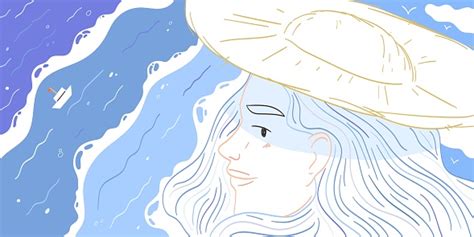 우아한 여성 캐릭터 초상화 여름 휴가 또는 바다 테마에 휴가 배너 플래 카드 포스터 해변에 여름 축제에 대한 벡터 일러스트 레이 션 여자에 대한 스톡 벡터 아트 및 기타