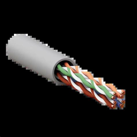 Кабель витая пара Teracom Cs Cat 5e U Utp 4 пары Solid 24awg оболочка нг А Lsltx цвет серый