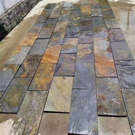 Rusty Slate Split Natural Stone Paving Wholesale Price Slate Paving