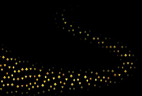 Dark Yellow Orange Vector Background With Cards Signs 12233041 Vector