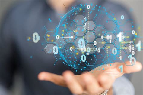 Person Presenting A 3d Render Of Cloud Computing Elements Stock Image Image Of Cyberspace