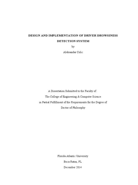 Design And Implementation Of Driver Drowsiness Detection System Pdf Sleep Deprivation Sleep