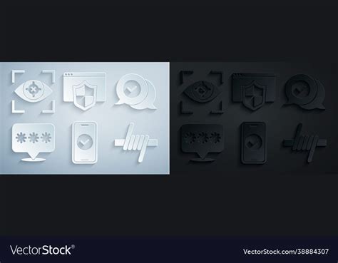 Set Smartphone Check Mark In Speech Bubble Vector Image