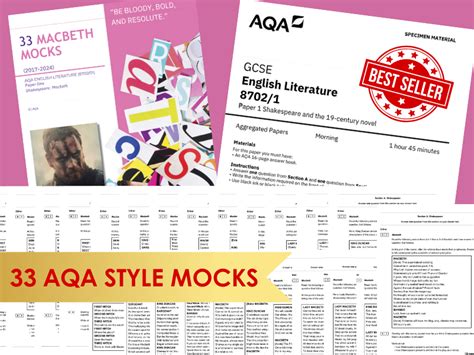 33 Macbeth Mock Questions Aqa Exam Style Teaching Resources