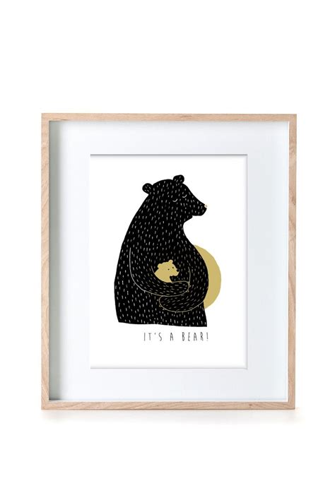 Its A Bear Tisk A4 A3 Kvalitní Digitální Reprodukce Autorské Grafiky