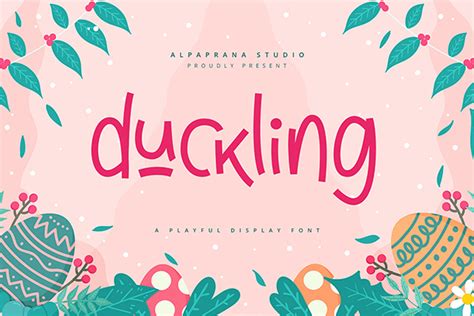 Duckling Playful Display Font Free Design Resources