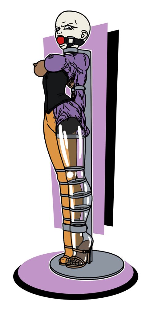 Rule 34 1girls Bald Female Ball Gag Bondage Bound Breasts Breasts Out Corset Dc Dc Comics