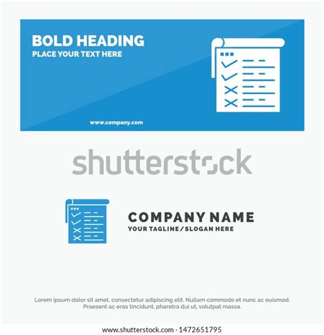 Checklist Testing Report Qa Solid Icon Stock Vector Royalty Free