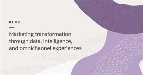 Oracle Customer Experience On Linkedin Marketing Transformation Through Data Intelligence And
