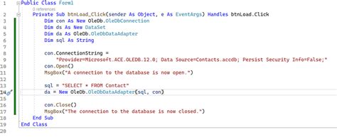 Code For Update In Vb Net 2010 With Sql Using Vb Net Cornerloced