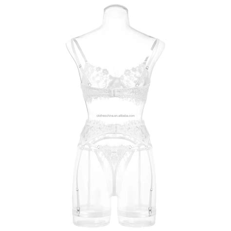 Chuangerm Oem 2024 Ins Girls Sexy Four Piece With Garter Bow Girdle