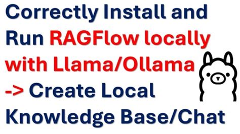 Manual For Installing Debugging And Running RAGFlow Locally With Ollama Llama3 1 Aleksandar