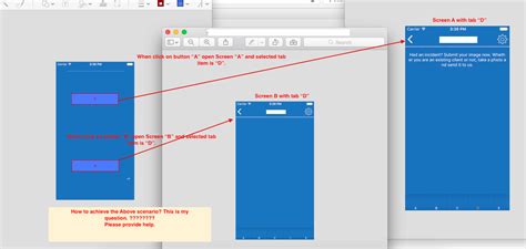 Ios Open Two Controller A And B On One Tab Item In Swift Stack Overflow