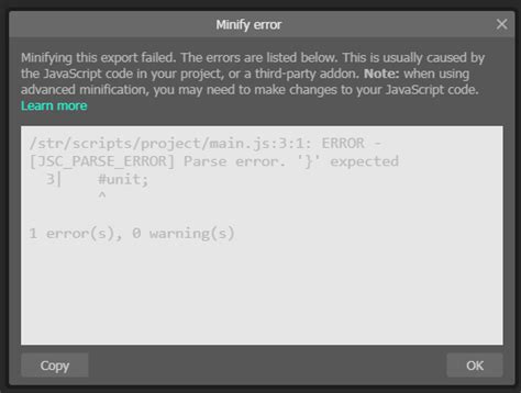 Private Field Advanced Minification Bug Spaceinvader · Issue 6228 · Scirraconstruct Bugs
