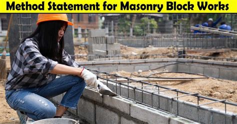 In This Article Method Statement For Masonry Block Work Work Procedure For Masonry Block Work