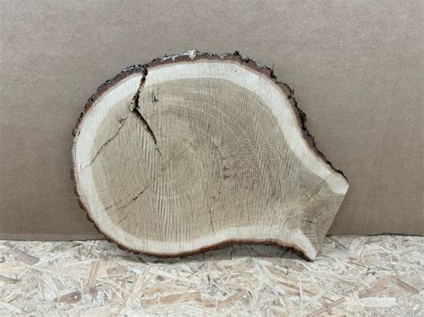 Tischplatte Baumscheibe Eiche Holzscheibe Ca 55 41cm Baumscheiben