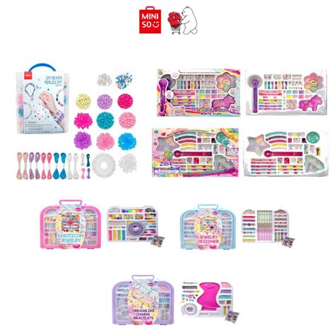 Miniso Diy String Beads Diy Bracelet Making Kit Jewelry Shopee