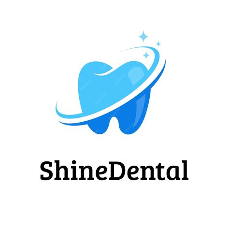 Dental Logo Design With Sparkling Tooth And Clean Orbital Line
