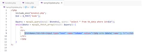 Update Data Php Mysql