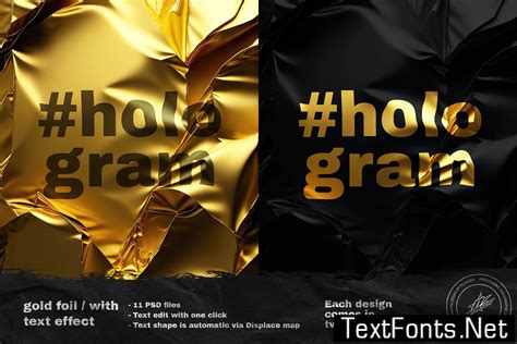 Gold Foil Text Effect Vol 2 3tuaevz