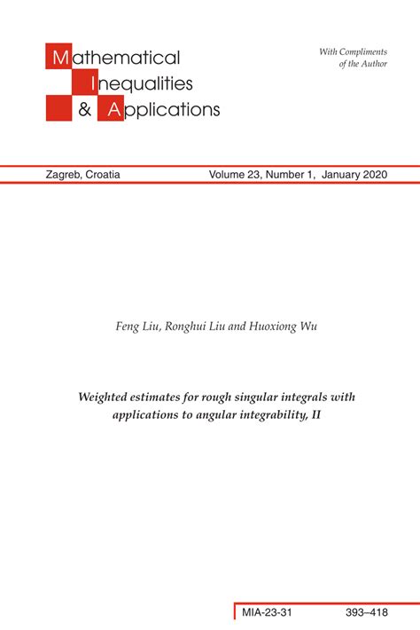 Pdf Weighted Estimates For Rough Singular Integrals With Applications