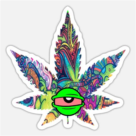 Marihuana Stickers Unique Designs Spreadshirt