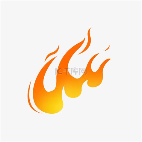 红色燃烧火焰消防火苗简洁扁平素材图片免费下载 千库网