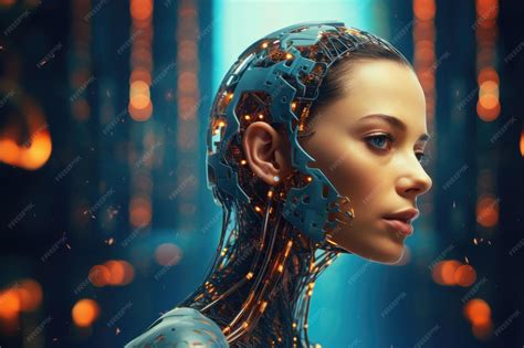 Premium Ai Image Artificial Intelligence Girl Robot Robot With The