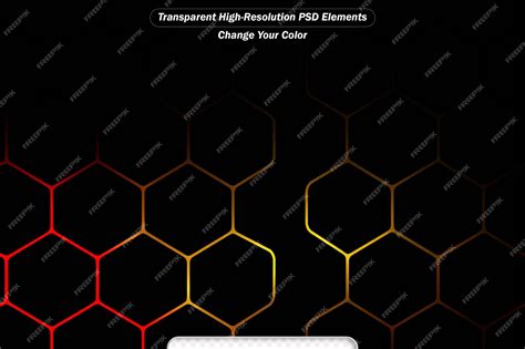 Premium Psd Abstract Futuristic Hexagonal Mesh With Light Effects Used As A Background For