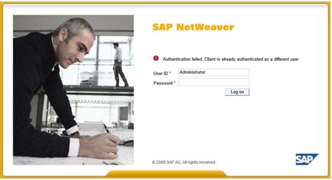 solved authentication failed error in netweaver portal sap community