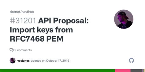 Api Proposal Import Keys From Rfc7468 Pem · Issue 31201 · Dotnet