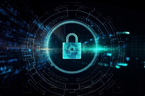 The Internet Data Privacy Information Security Concep Generative Ai Stock Illustration