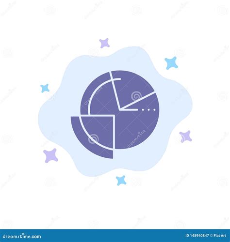 Analysis Chart Data Diagram Monitoring Blue Icon On Abstract Cloud Background Stock Vector