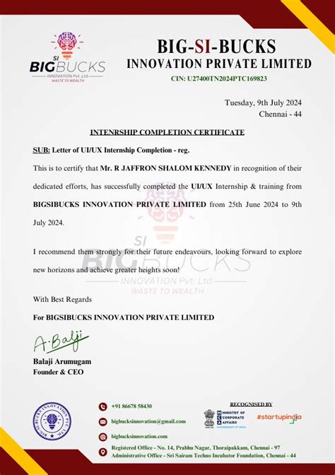 r jaffron shalom kennedy on linkedin internship uiux bigsibucksinnovation ecommerce design