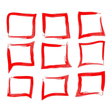 Hand Drawn Square Box Illustration In Doodle Style Vector Art At Vecteezy